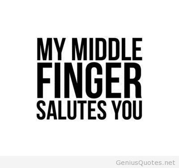 Middle Finger Meme and Pictures - Funny Middle Finger GIF